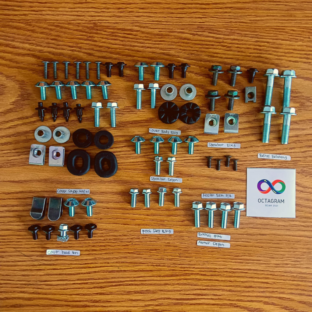 Free Shipping/ Sonic 150r Body Bolts Full Set/ Full Set Body Bolts ...