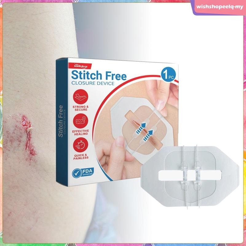 [WishshopeelqMY] Emergency Wound Closure Strips Zip Sutures Easy to Use ...