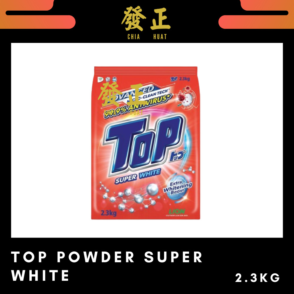 TOP DETERGENT POWDER SUPER WHITE 2.3KG | Shopee Malaysia
