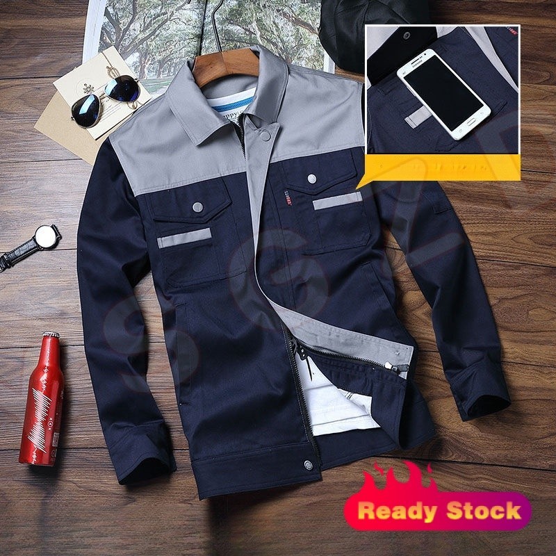 PPE Safety Work Jacket Long sleeve Workwear labor protectionclothing ...