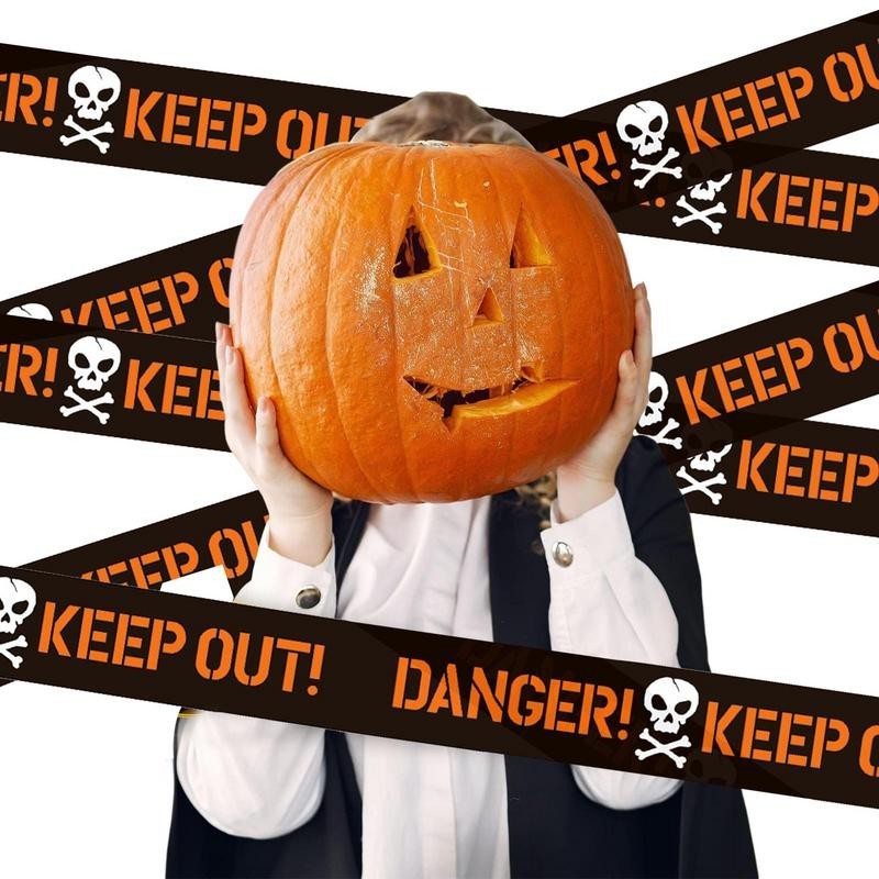 Halloween Warning Tape Fright Tape Safety Signs Halloween Danger Tape ...