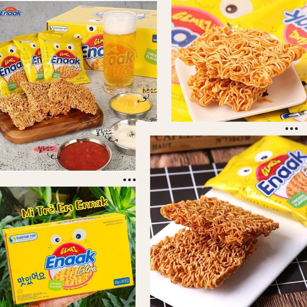 Enaak Yellow Noodles Super Delicious Non-Spicy Chicken Flavor for ...