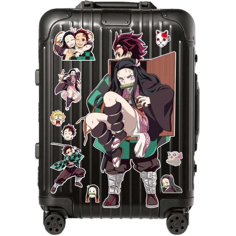Luggage Demon Slayer One Piece Tinkerbell Cat Cartoon Suitcase ...