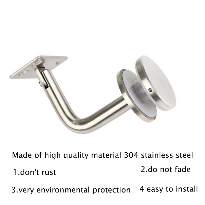 2pcs/set Stainless Steel 304 Glass Handrail Bracket Glass Handrail For ...