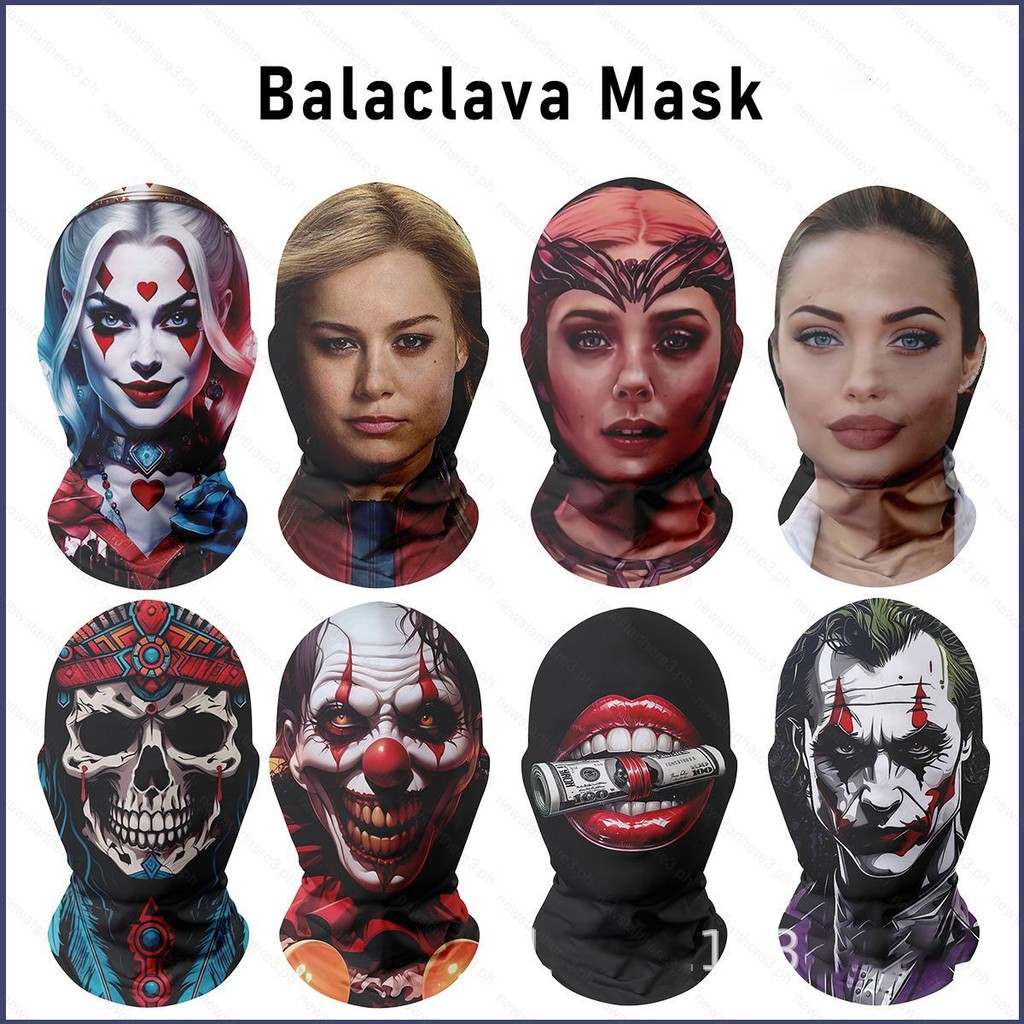 YE Halloween Face Dress Spoof Star Venom Balaclava Mask Terror Funny ...