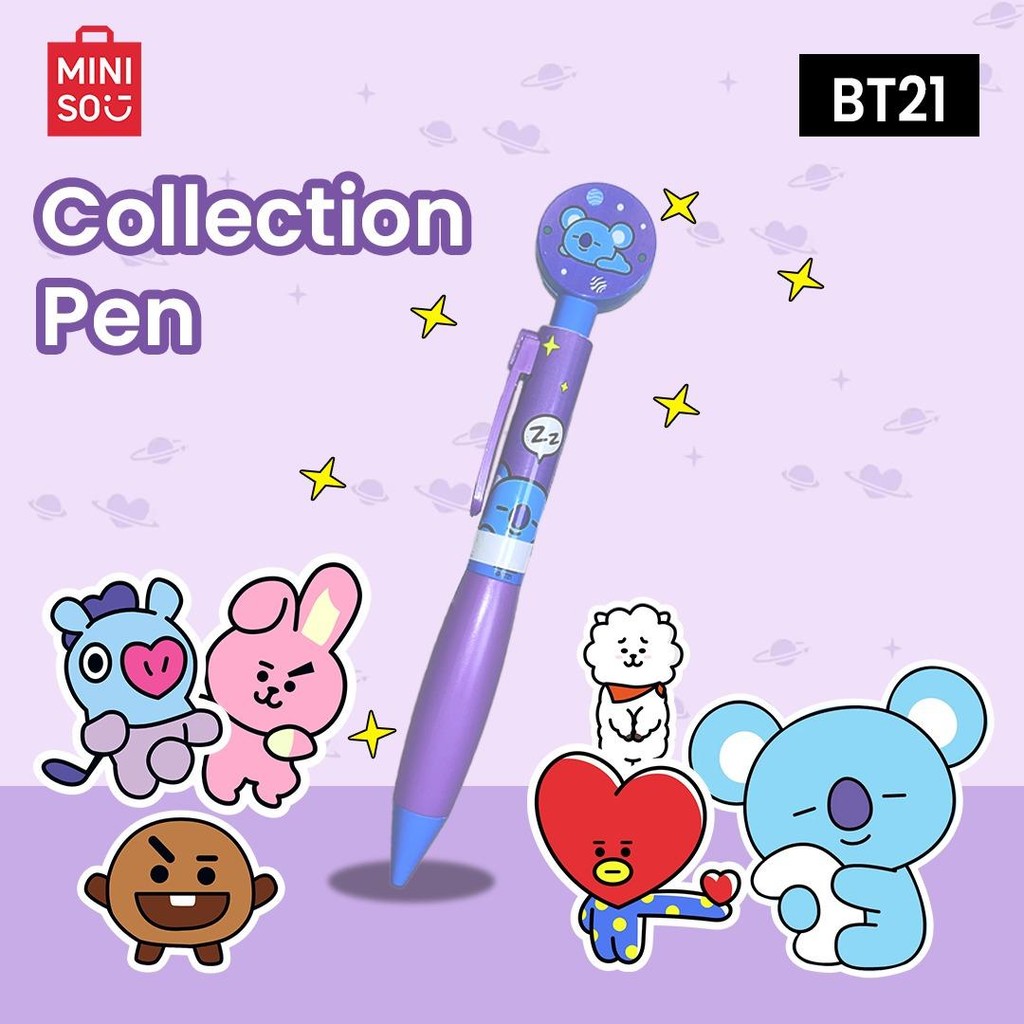Miniso x BT21 Collection City Ballpoint Pen | Shopee Malaysia