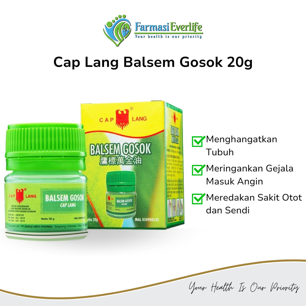 Cap Lang Balsem Gosok 20g | Shopee Malaysia