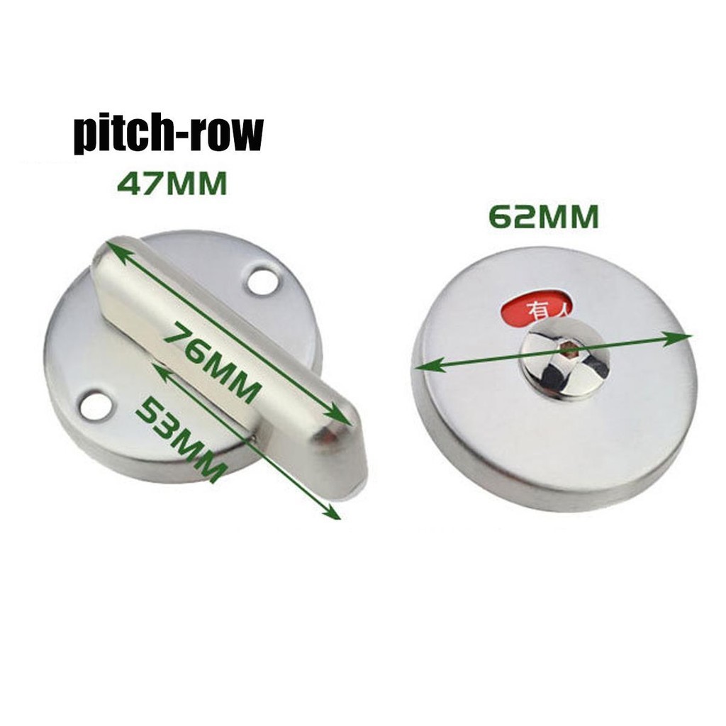 2pcs Bathroom Toilet WC Indicating Door Lock Vacant Engaged Privacy ...