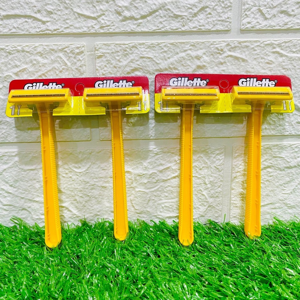 GILLETTE NACET II YELLOW DISPOSABLE RAZOR (4 PIECES) | Shopee Malaysia