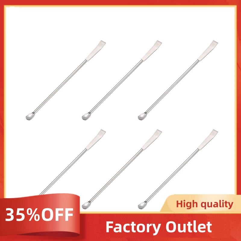 Lab Mini Scoop 6 PCS Stainless Steel Sampling Reagent Spoon Laboratory ...