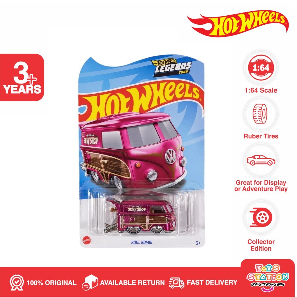 Hot Wheels 2024 Collector Edition Lagends Tour Kool Combi Spectraflame ...