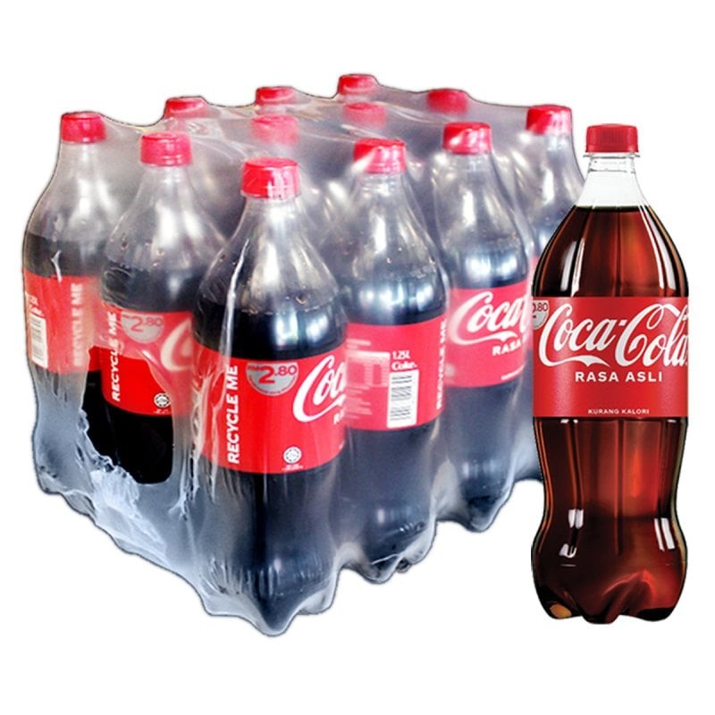 Coca-Cola Original 1.25L x 12 Bottles (Bulk) 1 Carton - Authentic Coke ...