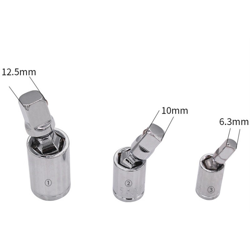 [Super] 1/4" 3/8" 1/2" Universal Joint Set Ratchet Angle Extension Bar ...