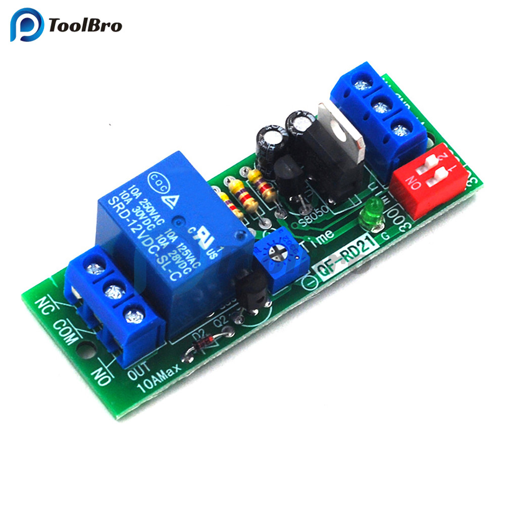 Power-off Time Delay Relay Module DC 5V 12V 24V Anti-restart Power-off ...