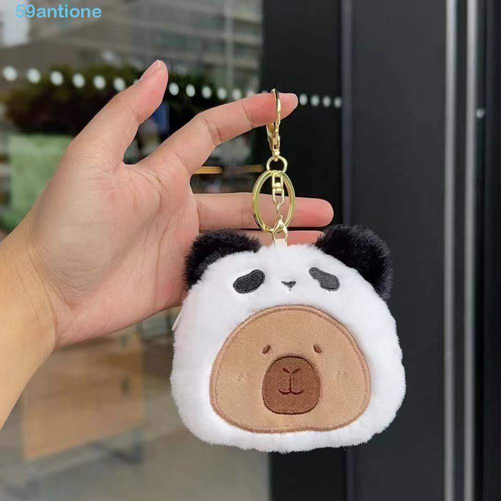 ANTIONE Capybara Plush Keychain, Bag Hanging Cute Plush Toy Capybara ...