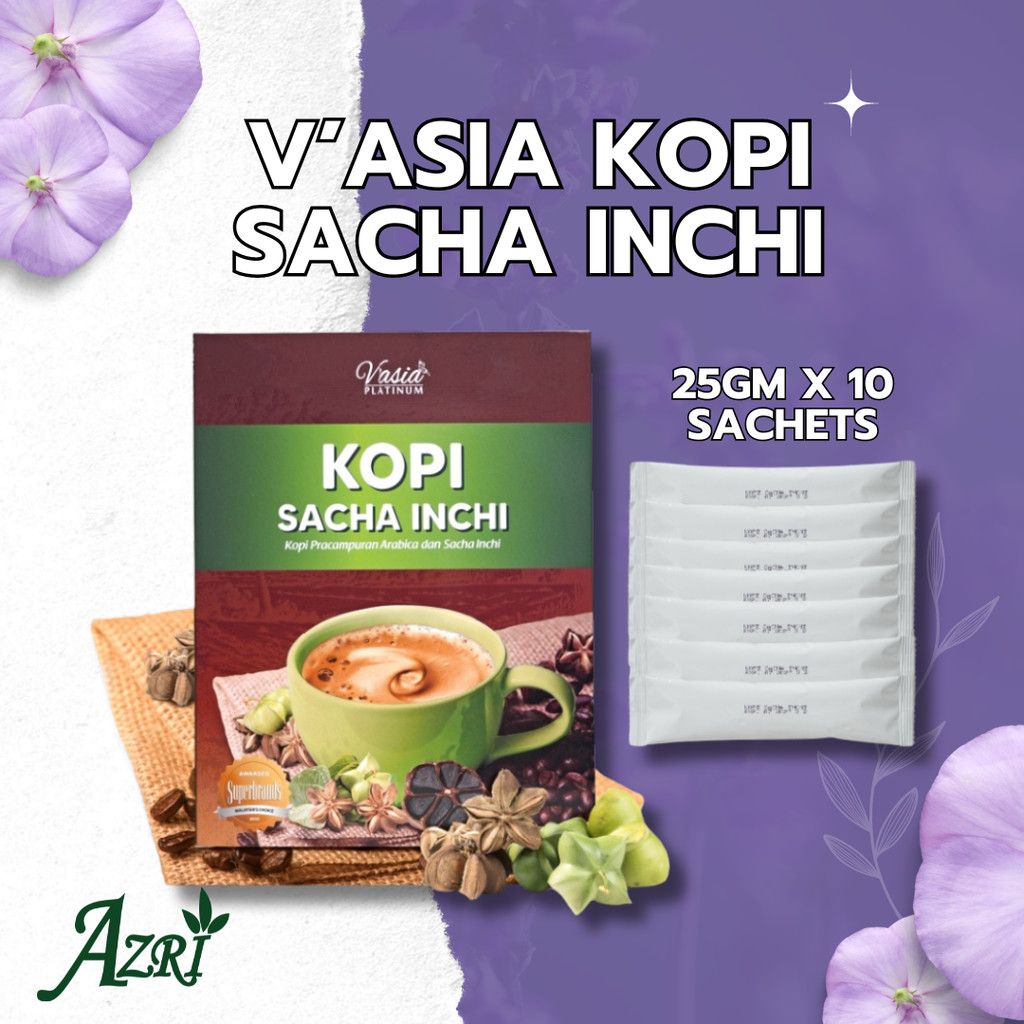 KOPI SACHA INCHI KOPI PRACAMPURAN ARABICA DAN SACHA INCHI 25gm X 10 ...