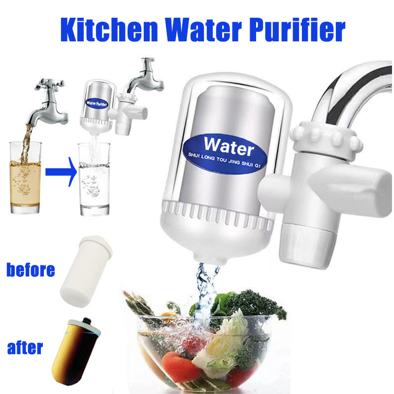 Kitchen Water Purifier Universal Water Tap Faucet Filter Ceramic Filter ...