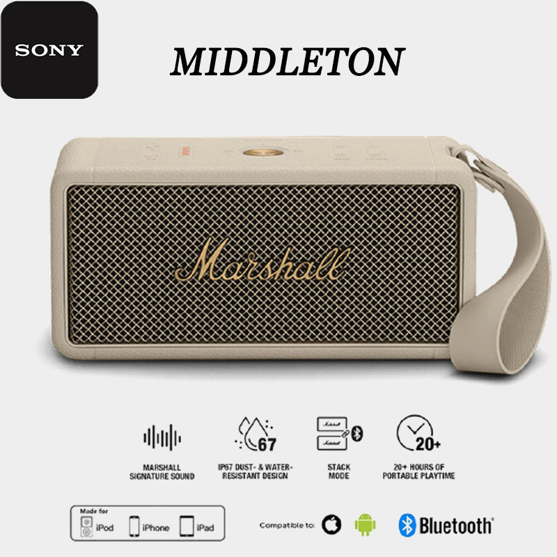 Mar_shall MIDDLETON Wireless Bluetooth Speaker with Mic Super Bass Big ...