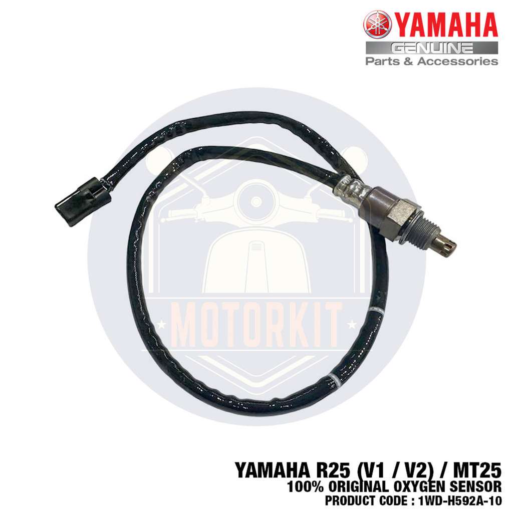 YAMAHA YZF R25 V1 V2 MT25 100% ORIGINAL OXYGEN SENSOR MUFFLER 1WD-H592A ...