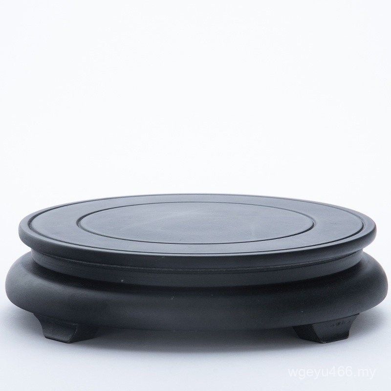 Bearing Rotating Base Flower Pot Vase Wooden Pallet round Solid Wooden ...