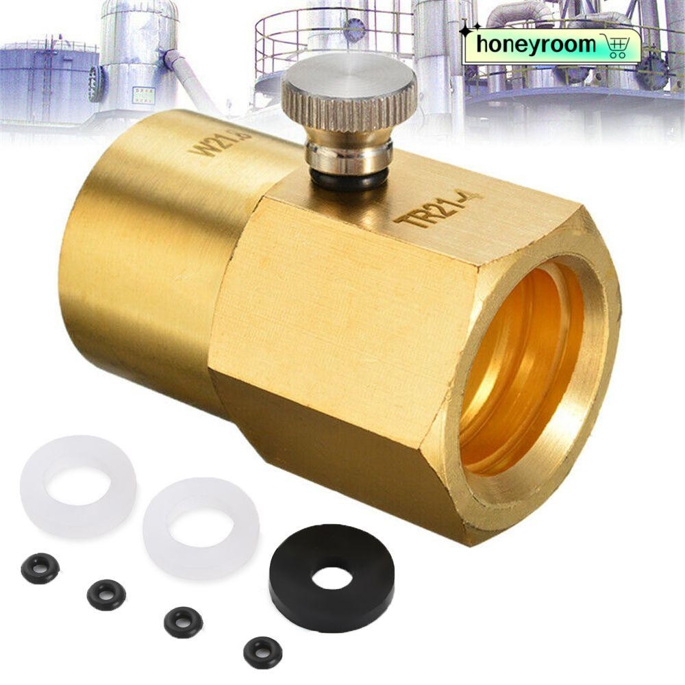 HONEYROOM CO2 Adapter Thread Set Connector Kit Homebrew Cylinder Refill Adaptor for Sodastream ...