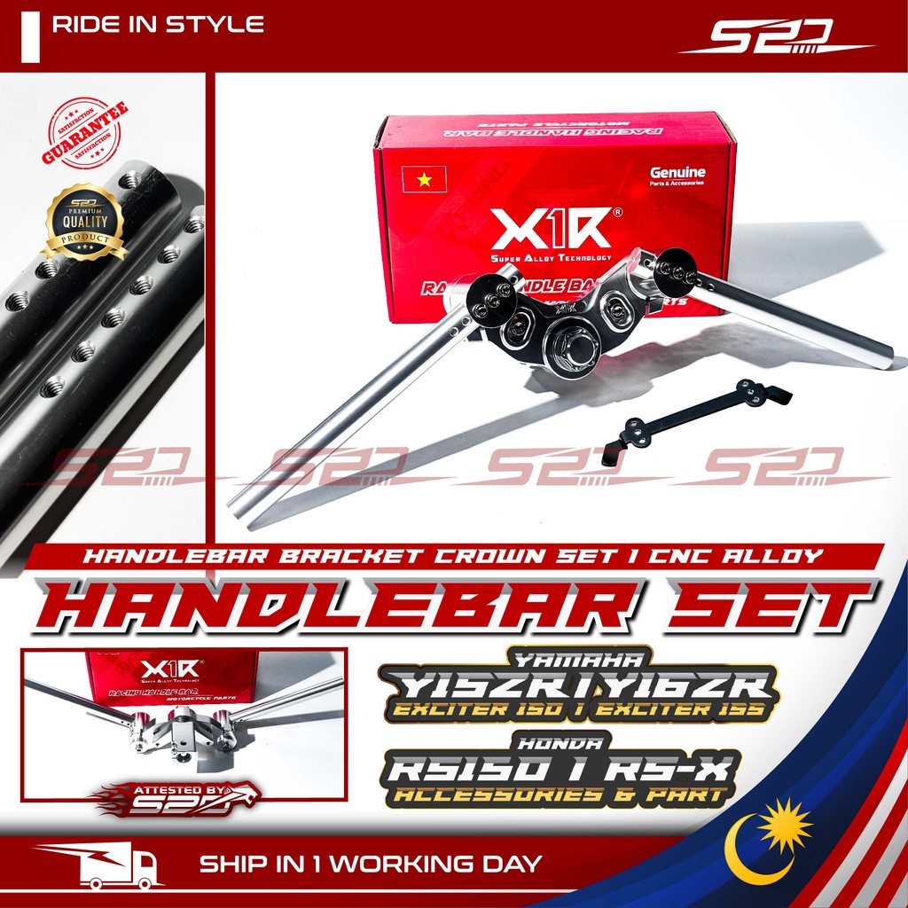 Handle Bar Set X1R RS150 RSX Y15 Y16 Y15ZR Y16ZR Besi Handlebar Bracket ...