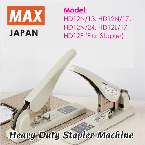 MAX Heavy Duty Stapler 12N/13 12N/17 12N/24 12L/17 12F | Flat Stapler ...