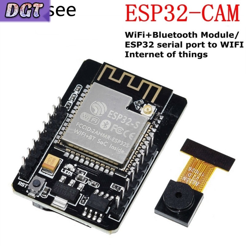 DGT ESP32-CAM WiFi + Bluetooth Module Camera Module Development Board ESP32 with Camera Module ...