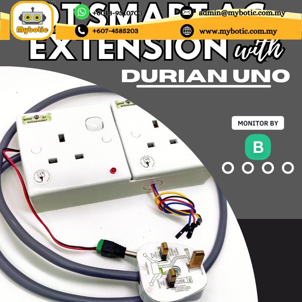 ARDUINO STEM RBT PROJECT: ARDUINO IOT SMART AC EXTENSION WITH DURIAN UNO | Shopee Malaysia
