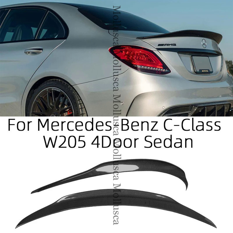 For Mercedes-Benz C-Class W205 4Door sedan PSM Style Carbon Fiber Rear ...