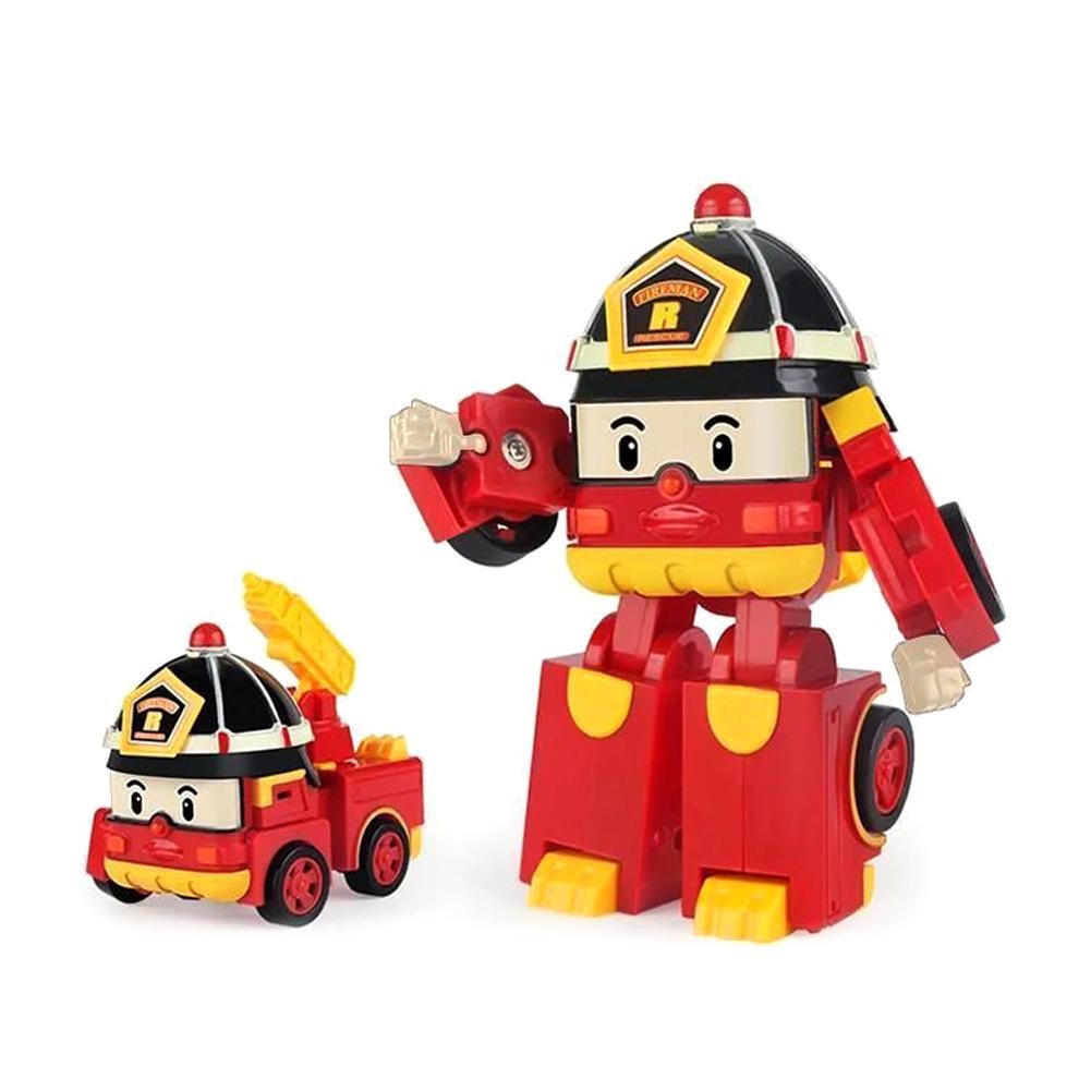Transformed Police Car Poli Robot Manual Set Traffic Children's Rescue ...