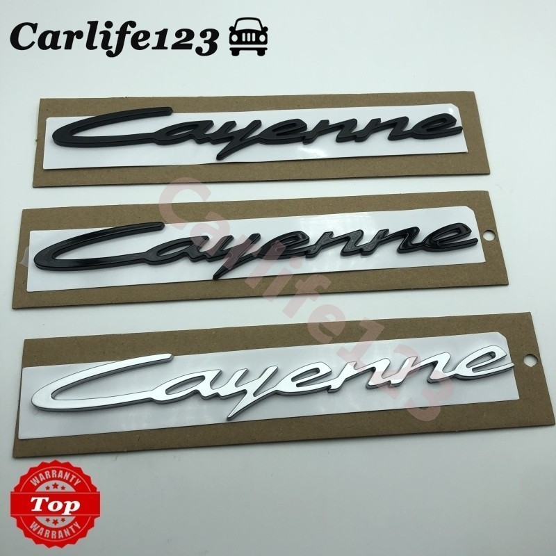 2024 Porsche Cayenne Logo Car Trunk Tailgate Rear Badge Emblem Sticker ...