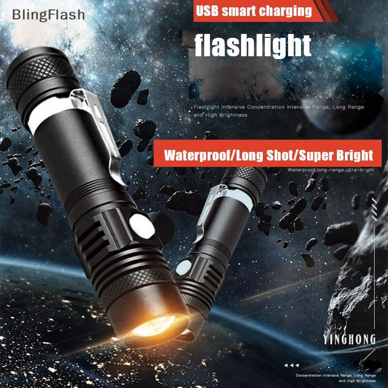 BlingFlash Bright Rechargeable LED Waterproof Flashlight flash light BF ...