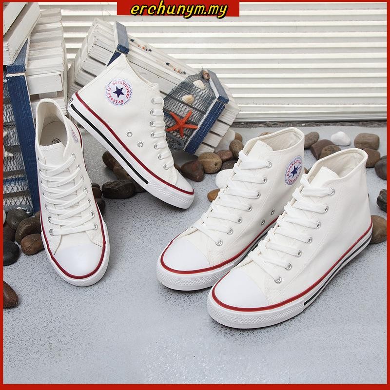 Kasut sekolah hitam lelaki Putih kasut sukan perempuan kasut sepak ...