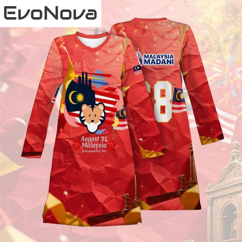 Baju Merdeka 68 - Sublimation T-shirts & Polo Shirts Family Set ...