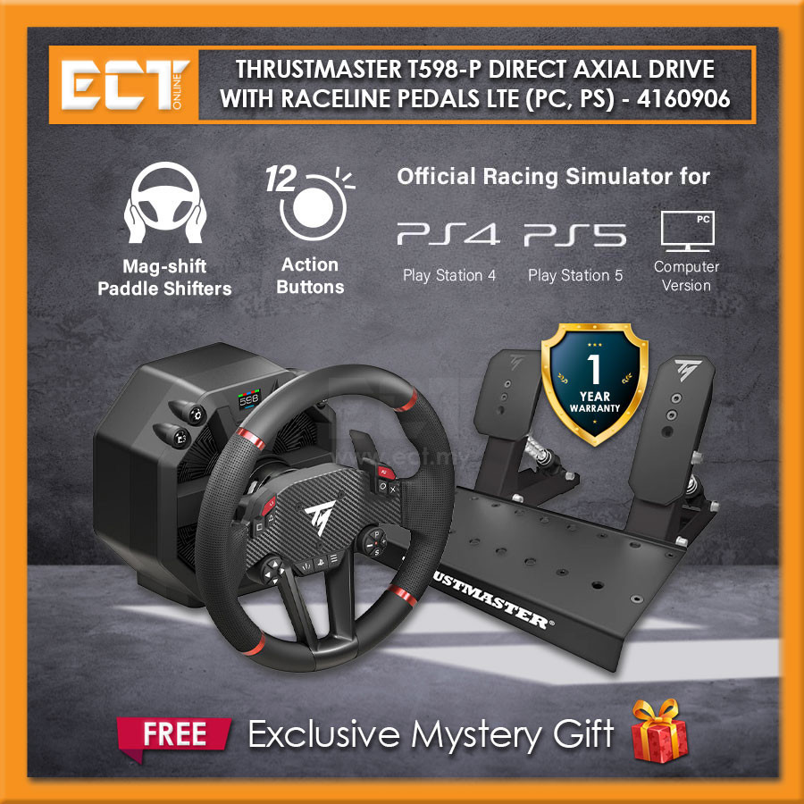 Thrustmaster T598 Direct Axial Drive with Raceline Pedals LTE (PC, PS ...