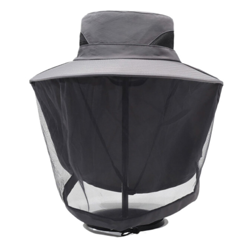 【MA】 Outdoor Fishing Cap Anti Mosquito Insect Hat Fishing Hat Bug Mesh ...