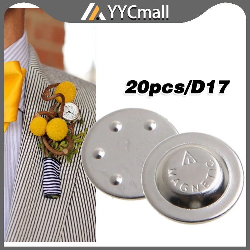 20pcs Nameplate Magnetic Badge Metal Fastener Magnetic Name Tags Badge ...