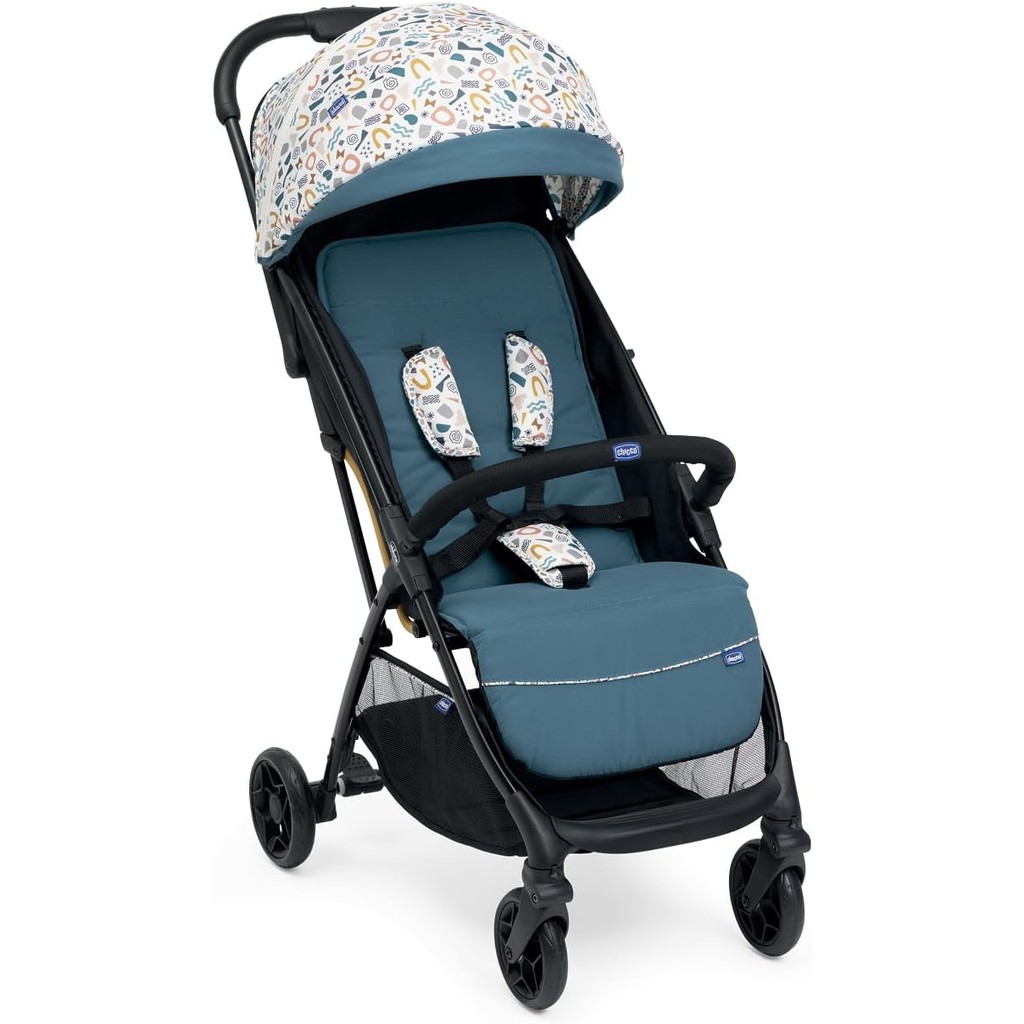 Chicco: Glee Lightweight Auto Fold Stroller (Joyful Teal) | Shopee Malaysia