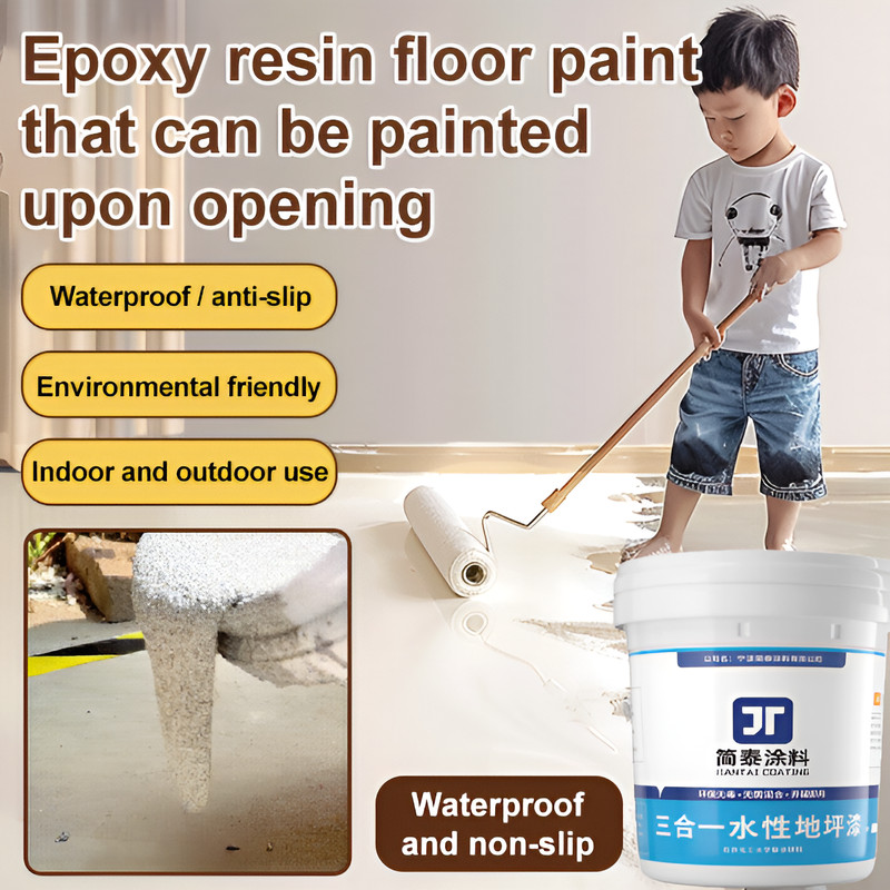 Epoxy colored sand floor paint indoor floor oily curing floor paint ...