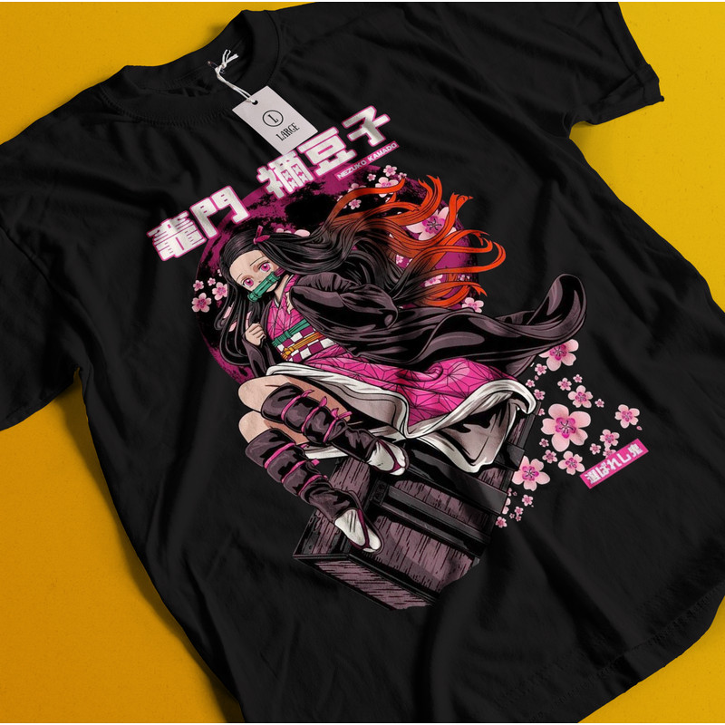 Demon Slayer Shirt Nezuko Tshirt Tanjiro T-Shirt Muzan Doma Tee Inosuke ...