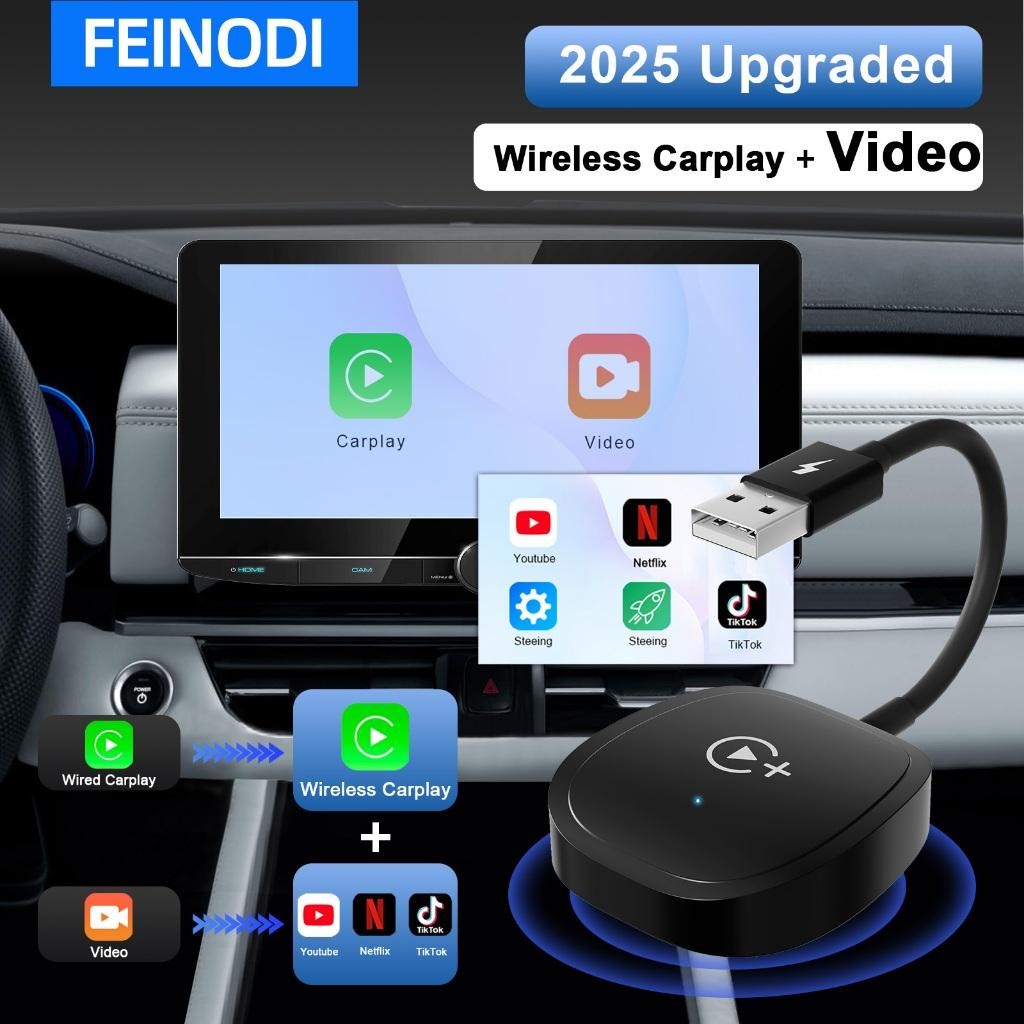 Wireless Apple CarPlay Dongle Converts factory wired carplay to ...