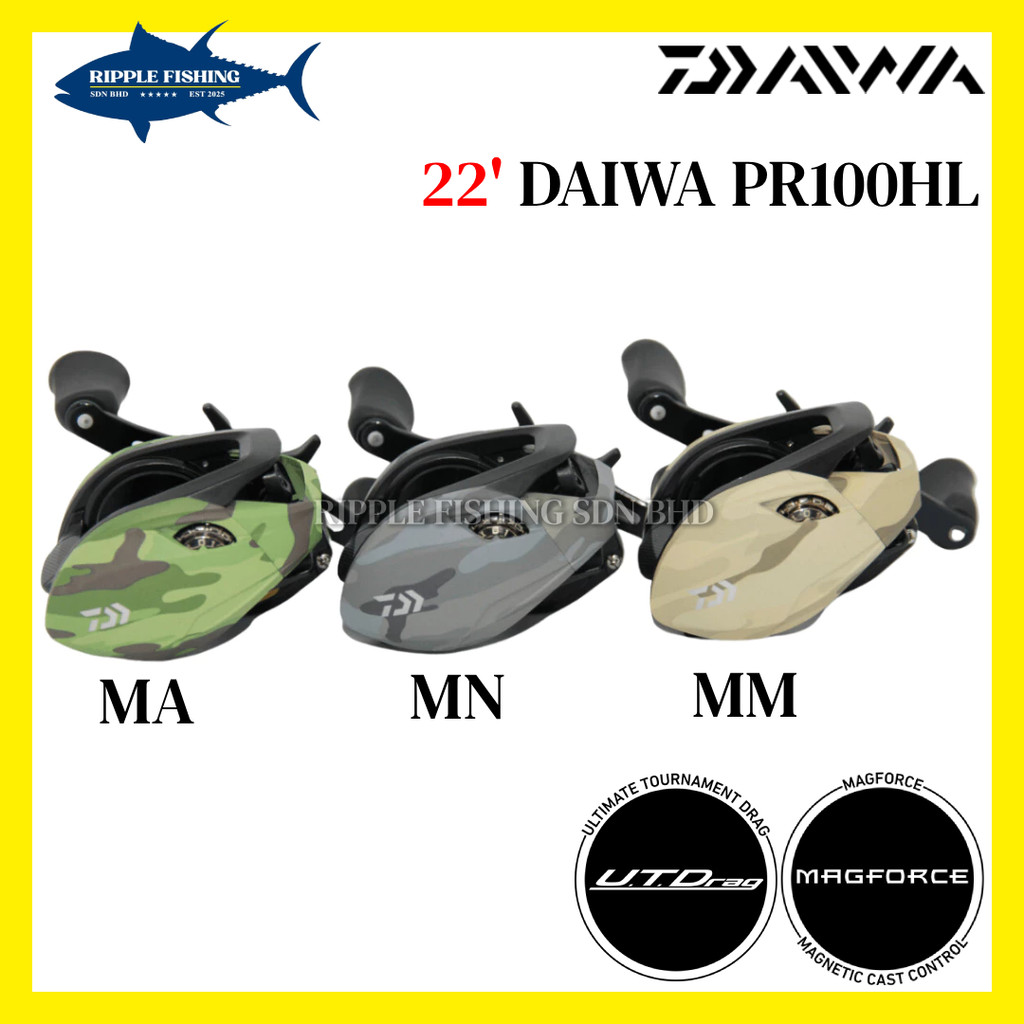 2022' DAIWA PR 100 BAITCASTING FISHING REEL (ORIGINAL DAIWA) | Shopee ...
