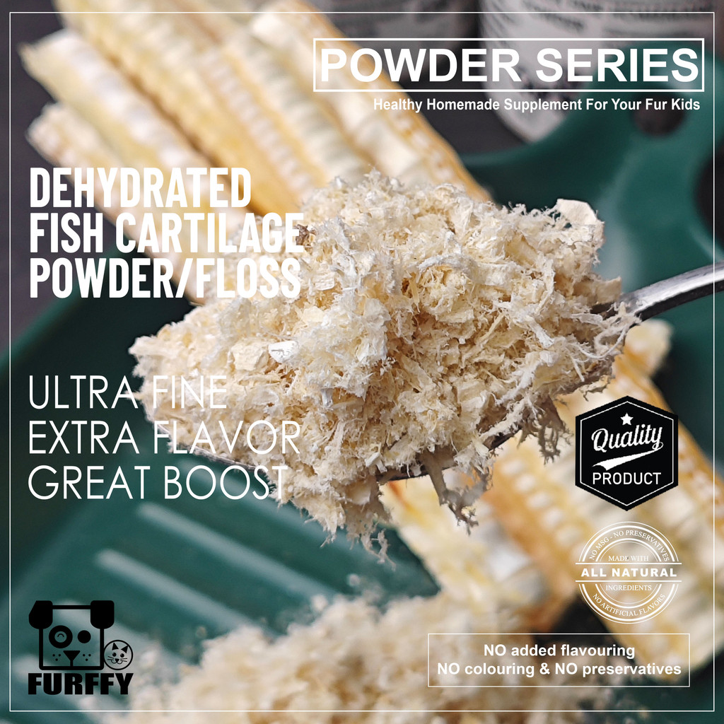 FURFFY Fish Bone Floss / Powder Fish Cartilage Floss / Powder (Dog ...