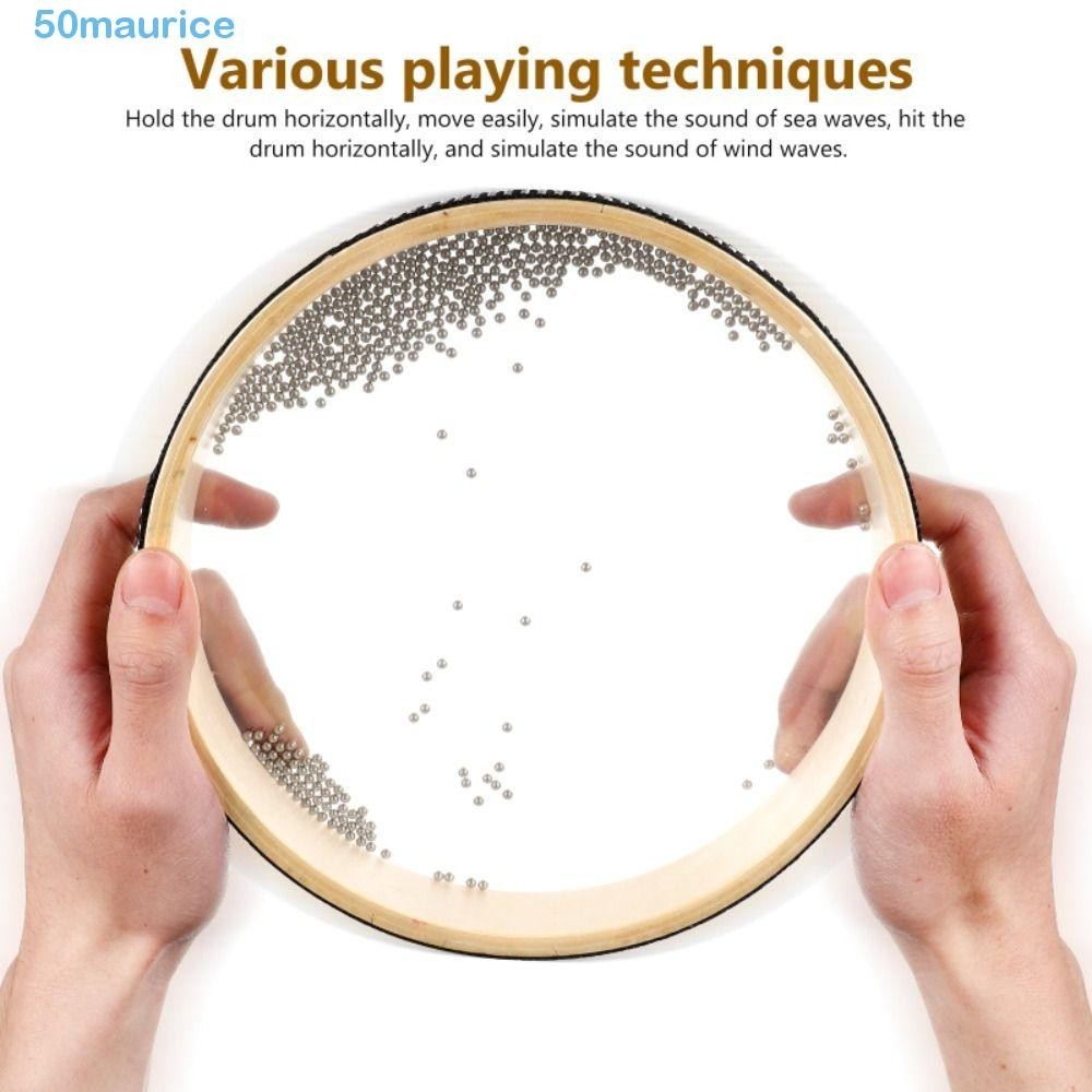 MAURICE Ocean Drum, Transparent Double Sided Wave Drum, Ocean Wave Bead ...