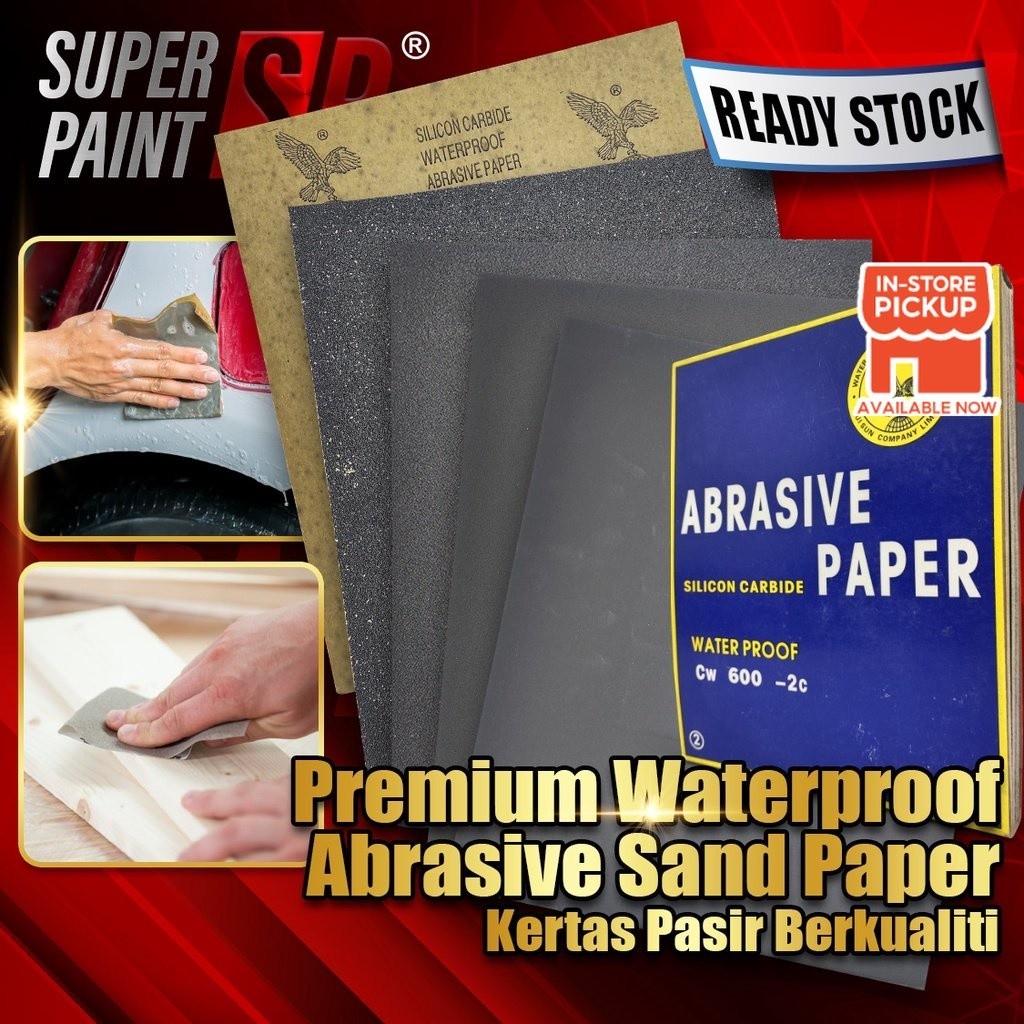 HIGH QUALITY SandPaper 100pcs Waterproof Wet Dry Abrasive Sandpaper ...