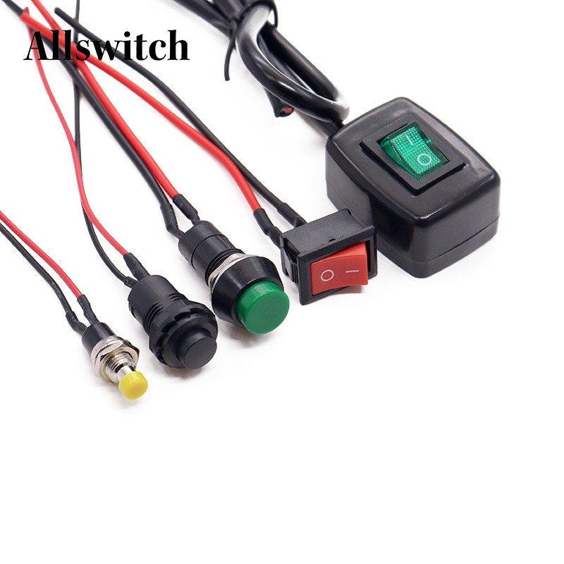 1 Piece KCD1 Rocker Switch with Wire Car Push Button Switch ON OFF ...