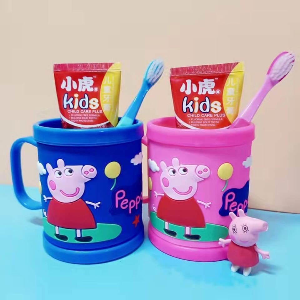 Peppa Pig Soft-Bristled Toothbrush Children Soft-Bristled Fine-Bristled ...