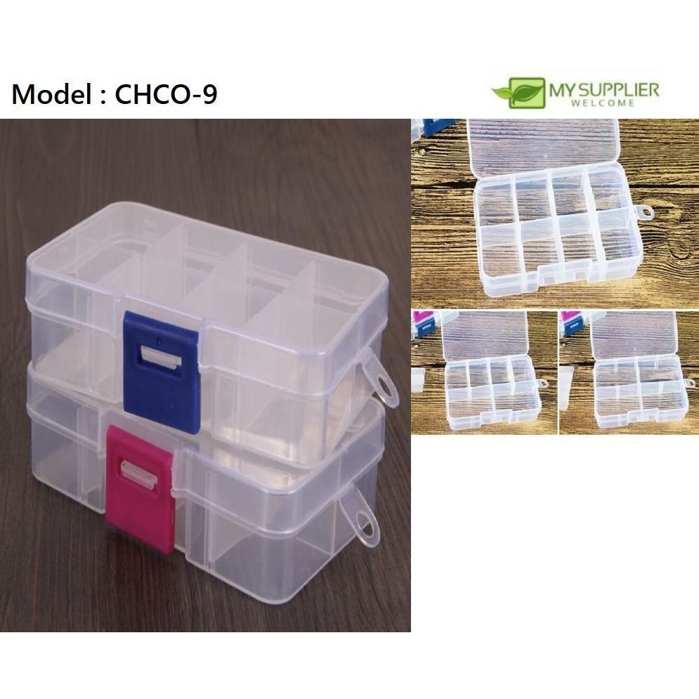 CHCO-9 8compartment Rectangular Storage Box L10.5cm*W7cm*H2cm | Shopee ...