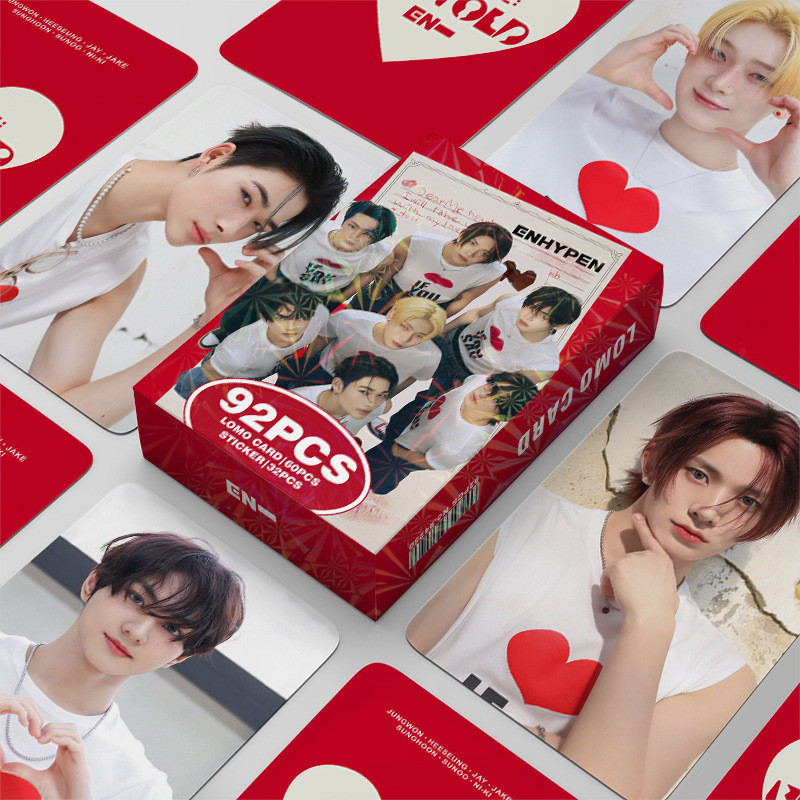 92-96pcs/box EN ROMANCE:UNTOLD 2024 GGU GGU PACKAGE Lomo cards Orange Blood Album Stickers ...